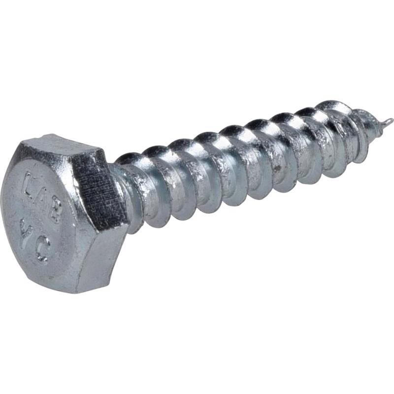 HILLMAN 1/4 in. X 1-1/4 in. L Hex Zinc-Plated Steel Lag Screw 100 pk ...