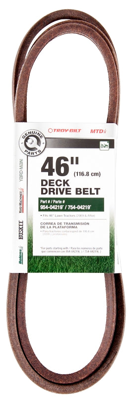 MTD 490-501-M009 Deck Drive Belt, 103.24 in L, 1/2 in W, 46 in Deck ...