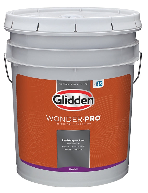 Glidden Wonder-Pro GLWP31WB/05 Paint, Eggshell Sheen, Pastel Base/Whit ...