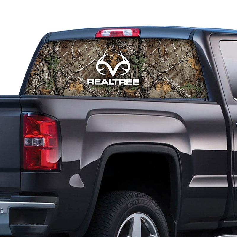 Realtree RT-WF-RL-XT Rear Window Decal, Realtree Logo with Realtree ...