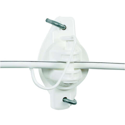 Gallagher Wood Post Pin Lock Insulator White, , G626144, Mrosupreme.com