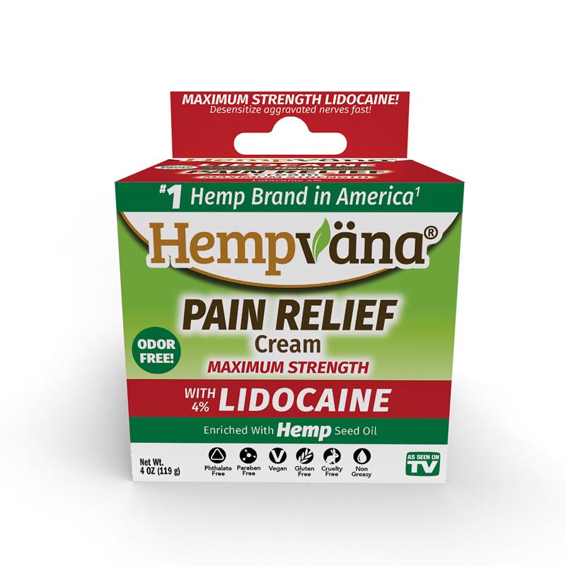 Hempvana Lidocaine ASOTV Pain Reliever Cream 4 oz 1 pk, MACE6069633 ...