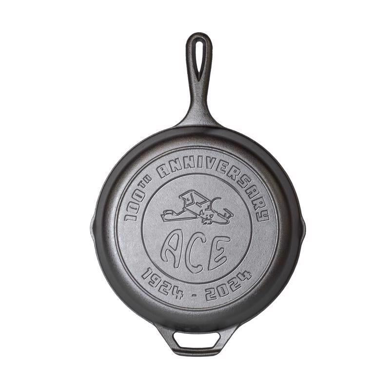 Lodge Ace Hardware 100 Year Anniversary Cast Iron Skillet 10 in. Black ...