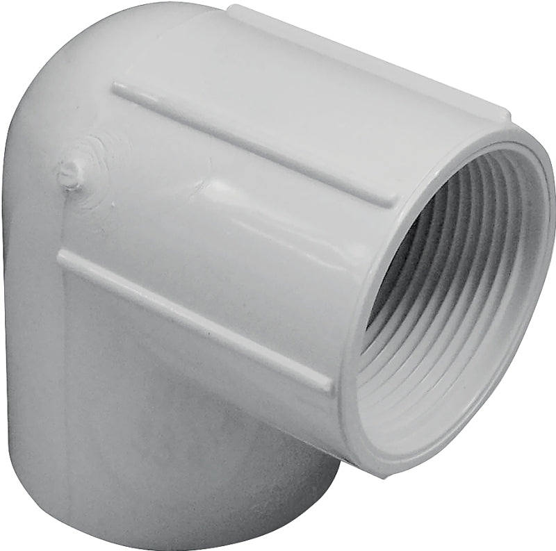 Genova 300 Series 33920 Pipe Elbow, 2 in, Slip x FIP, 90 deg Angle, PVC ...