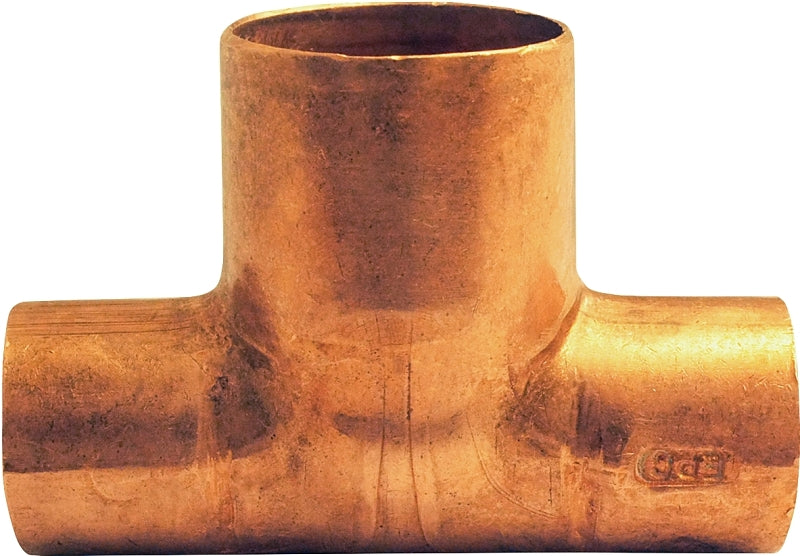 Nibco U611BH Series W01650T Reducing Pipe Tee, 1/2 x 1/2 x 3/4 in, Swe ...