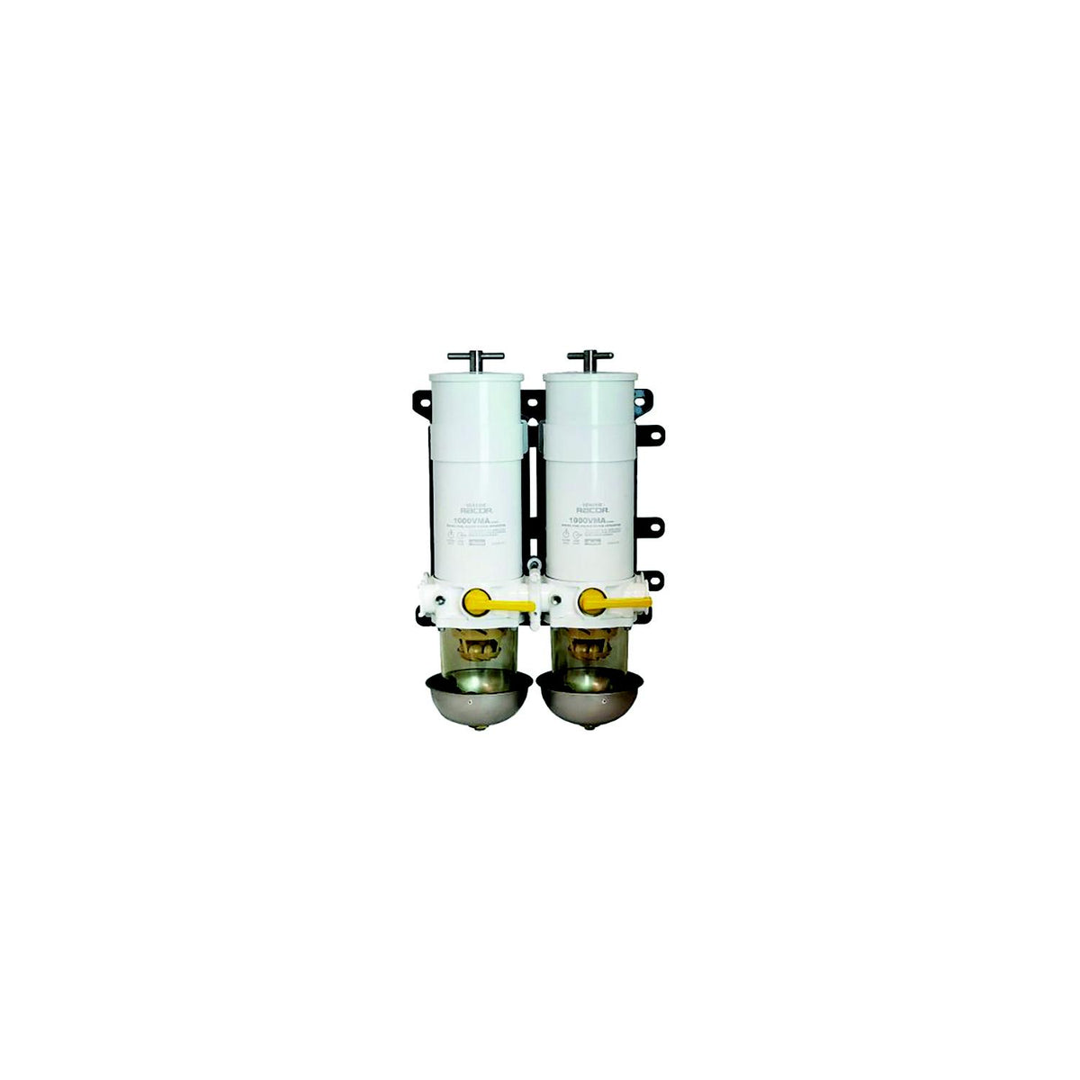 Racor 751000VMA10 Turbine Series Dual Fuel Filter W/ Rotary Valve, 10 ...