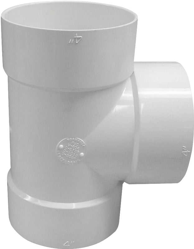 Canplas 414104BC Bullnose Pipe Tee, 4 in, Hub, PVC, White – Mrosupreme.com