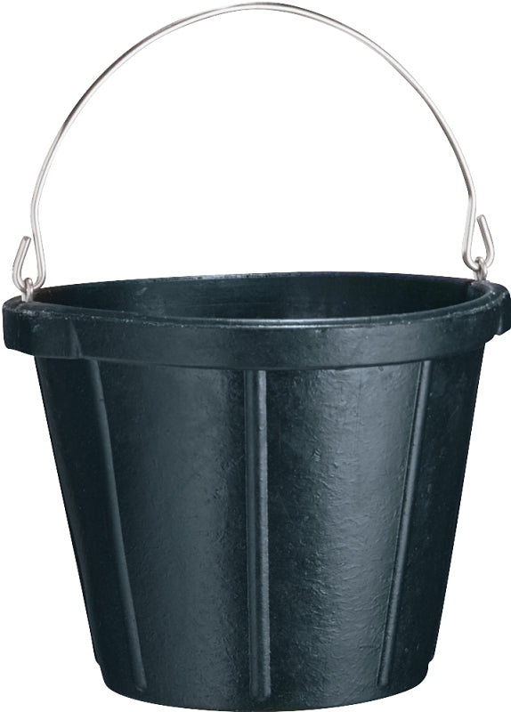 Fortex-Fortiflex N200-10 Rubber Pail, 10 qt Volume, Rubber, Black ...