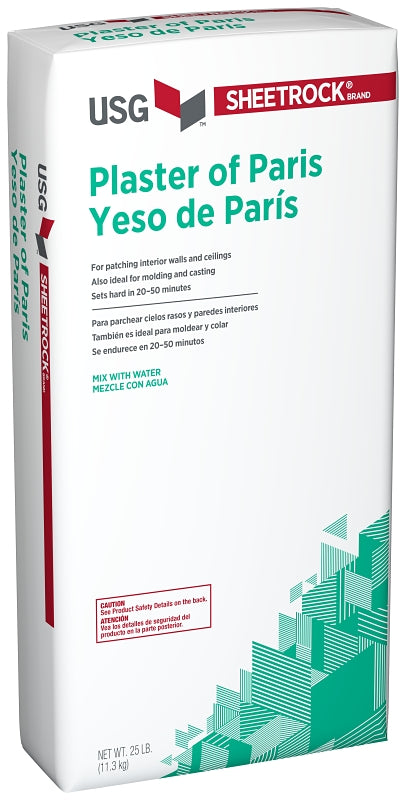 USG SHEETROCK 380261 Plaster of Paris, Powder, Low, Off-White, 25 lb ...