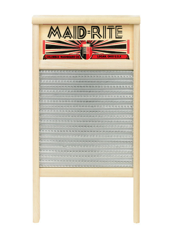 Maid-Rite 12-7/16 in. W X 23.75 in. L Metal Scrub Surface Washboard ...