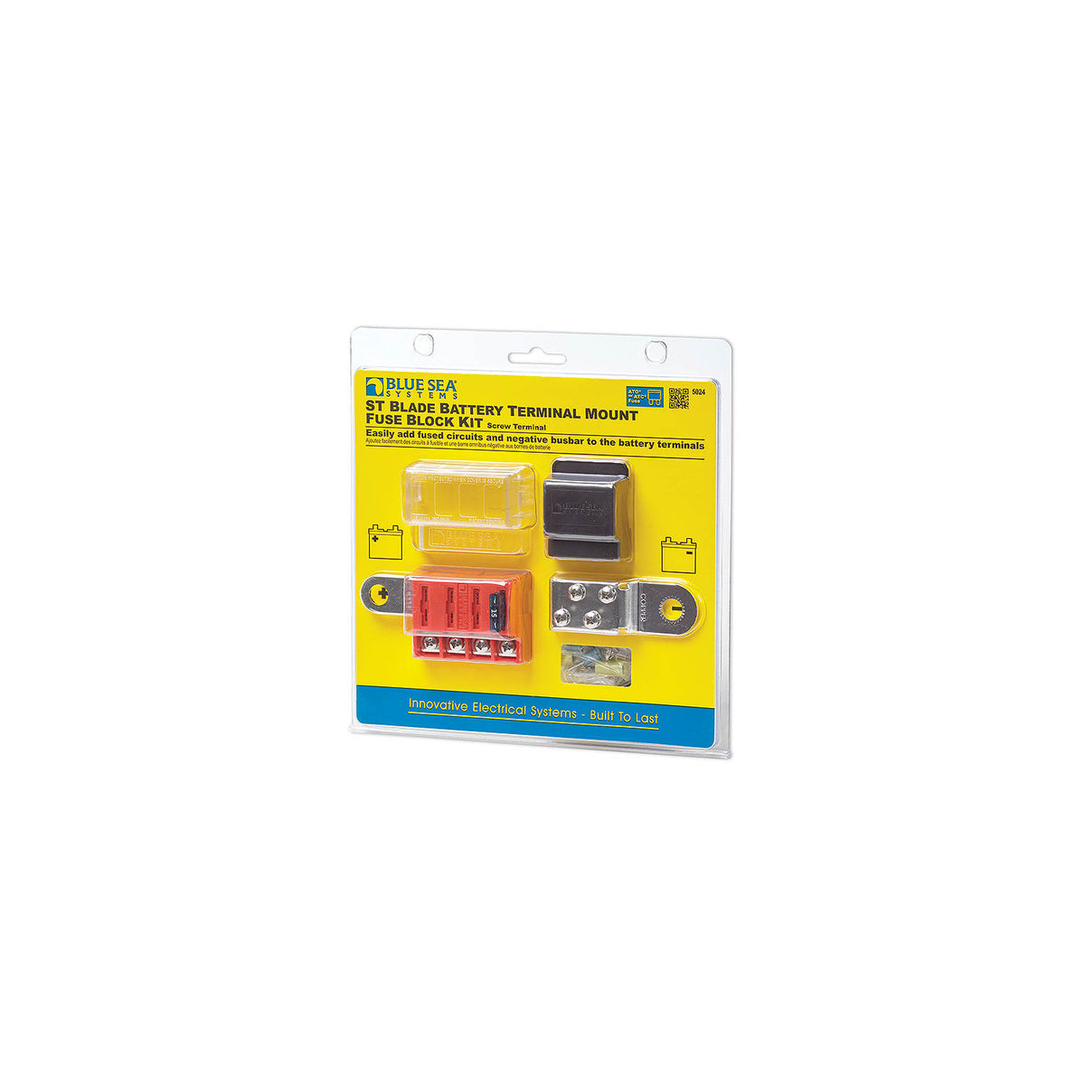 Blue Sea Systems 5024 ST-Blade Battery Terminal Mount Fuse Block Kit w ...