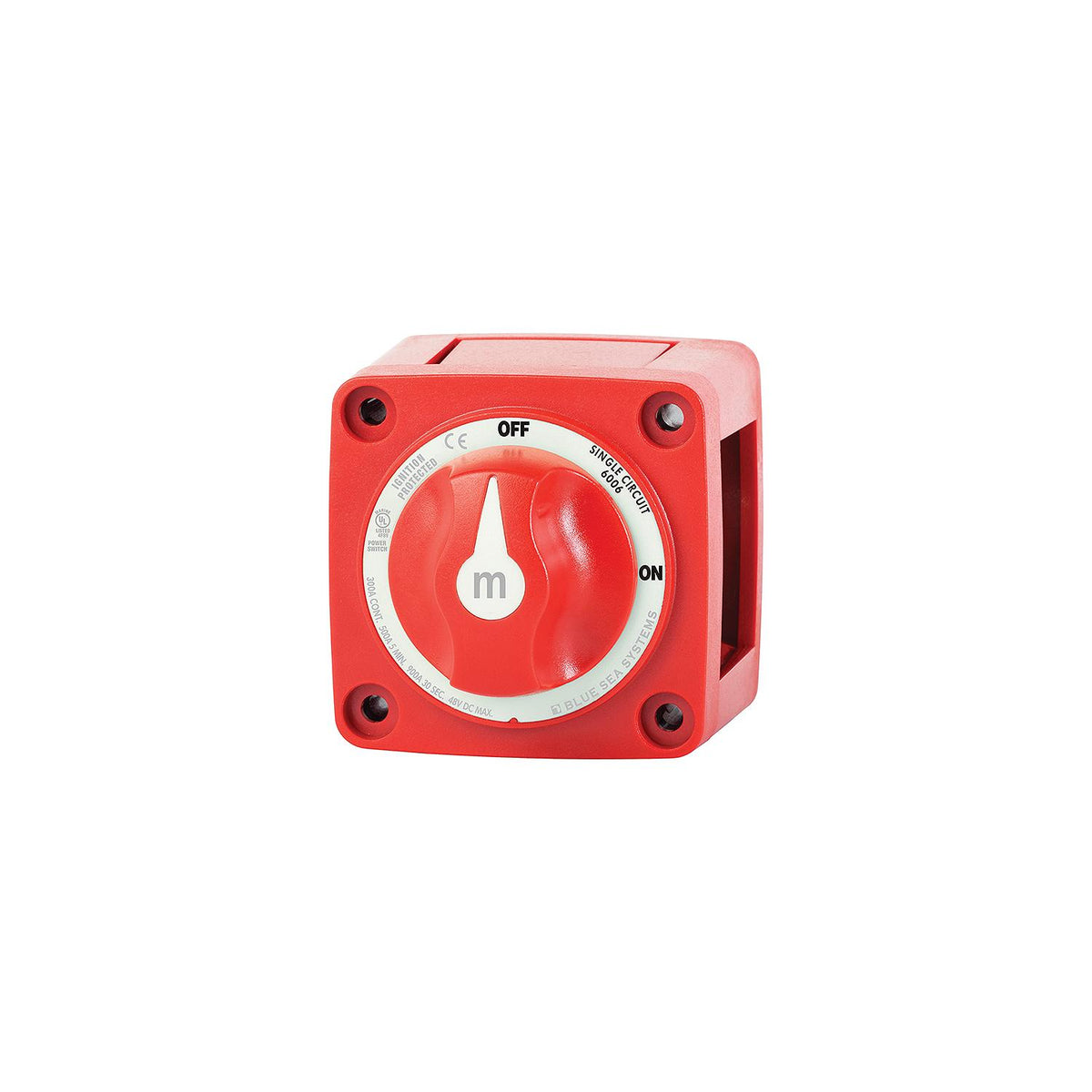 Blue Sea 6006 Battery Switch Mini On/Off w/Knob, Red – Mrosupreme.com