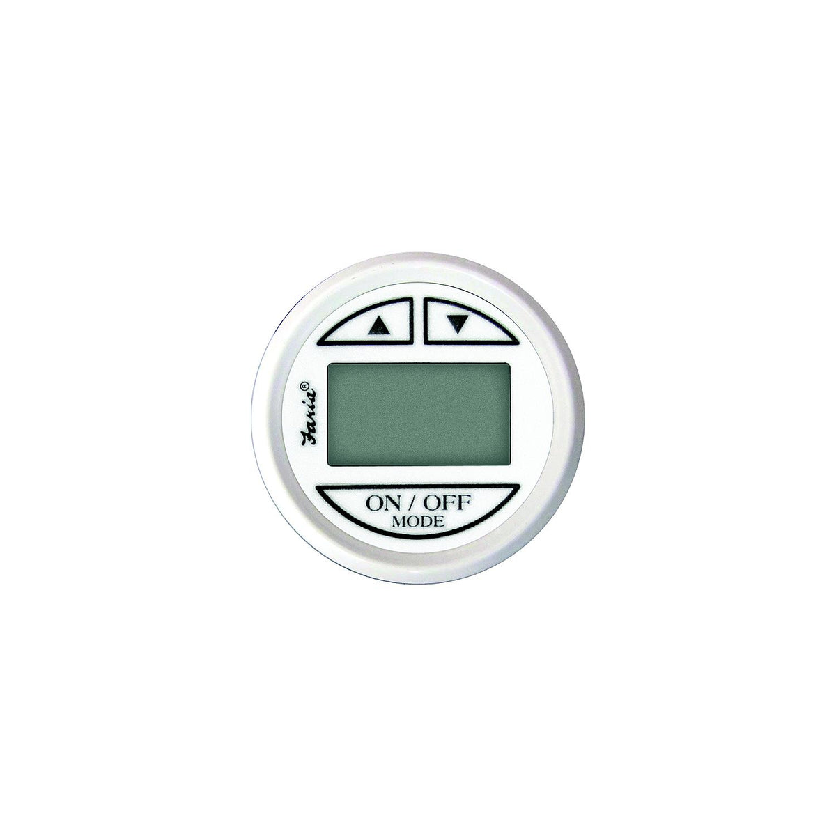 Faria Digital Depth Sounder, Dress White w/In-Hull Transducer, MLAN678 ...