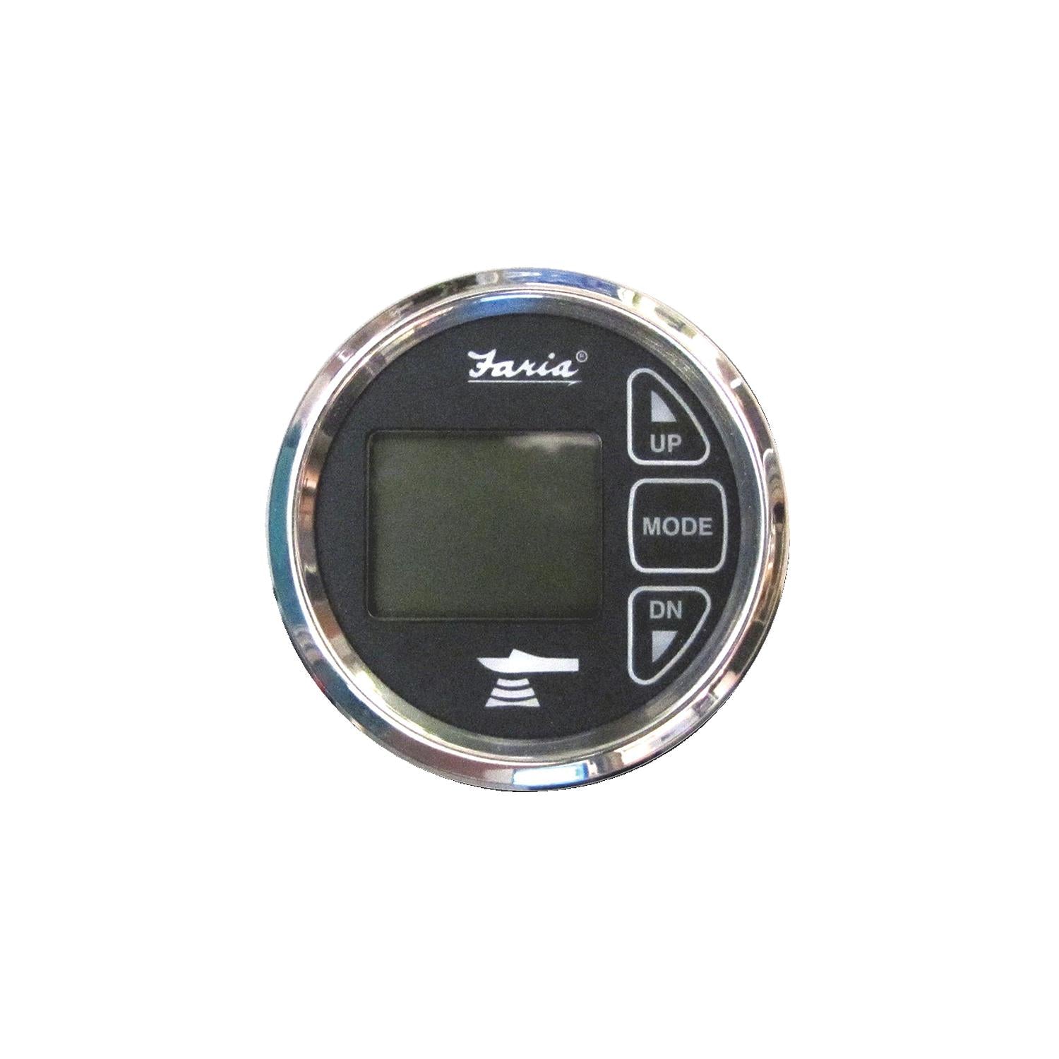 Faria In-Dash Dual Temperature Digital Depth Sounder With Transom ...