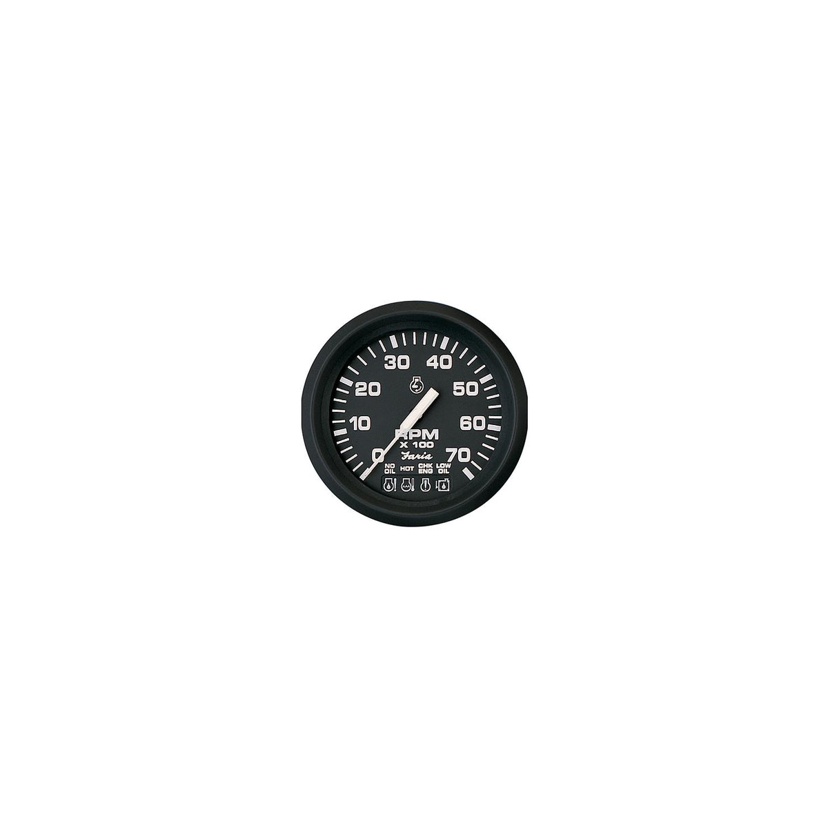 Faria 32805 Euro 4" Gauge - 7000 RPM Tachometer (All Outboard), MLAN678 ...