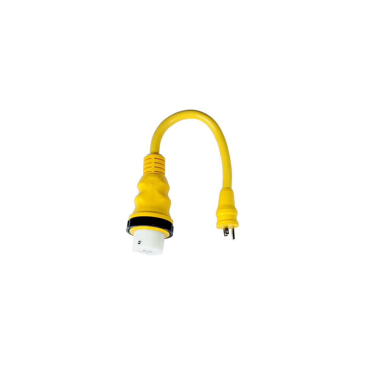 Marinco Standard Pigtail Adapter Dock Side Male 15A 125V Straight Blad ...