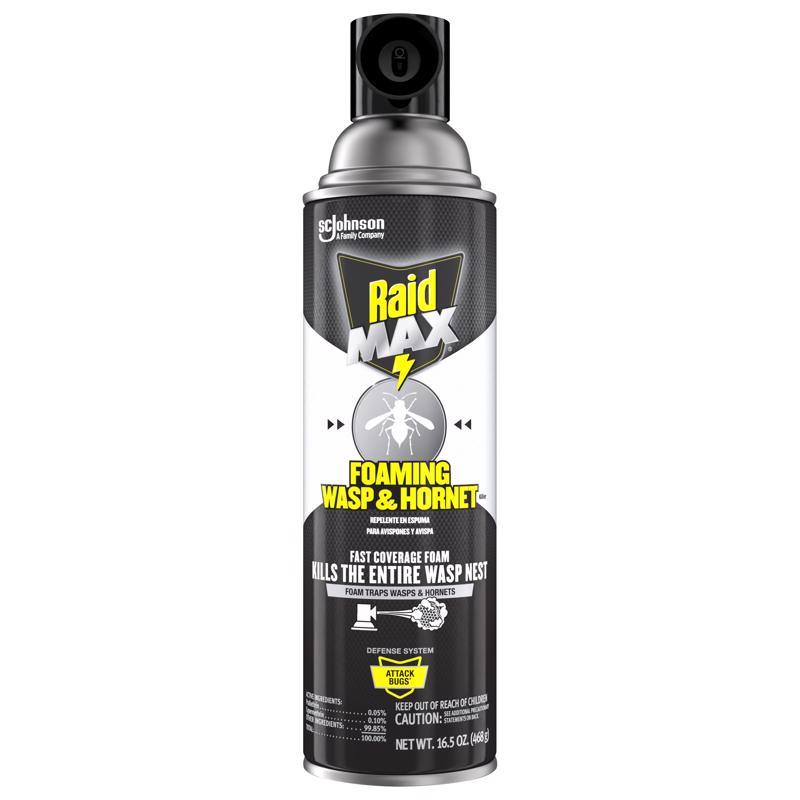 Raid Max Wasp and Hornet Killer Foam 16.5 oz, Pack of 12 – Mrosupreme.com