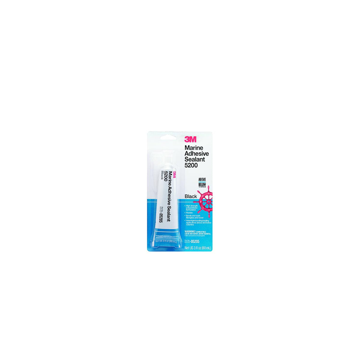 5200 Sealant Black 3 oz., MLAN71-05205, 5205, Mrosupreme.com