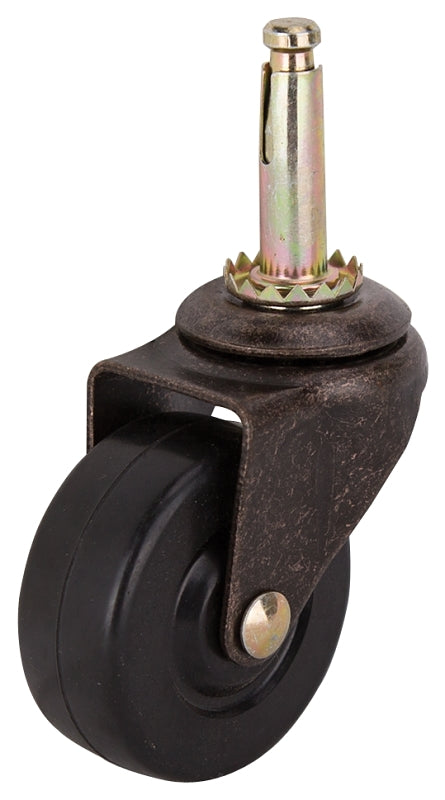 ProSource JC-D08-PS Swivel Caster, 2 in Dia Wheel, 2 in W Wheel, Rubbe ...