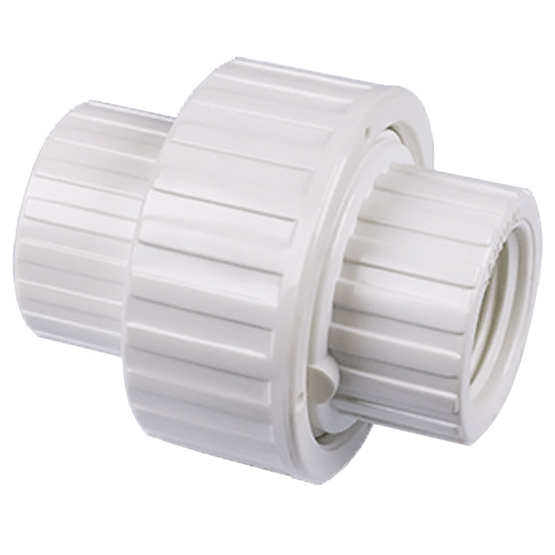IPEX 435910 Pipe Union with Buna O-Ring Seal, 1-1/2 in, FPT, PVC, White ...
