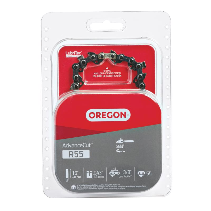 Oregon AdvanceCut R55 16 in. Chainsaw Chain 55 links, MACE7264658, R55 ...