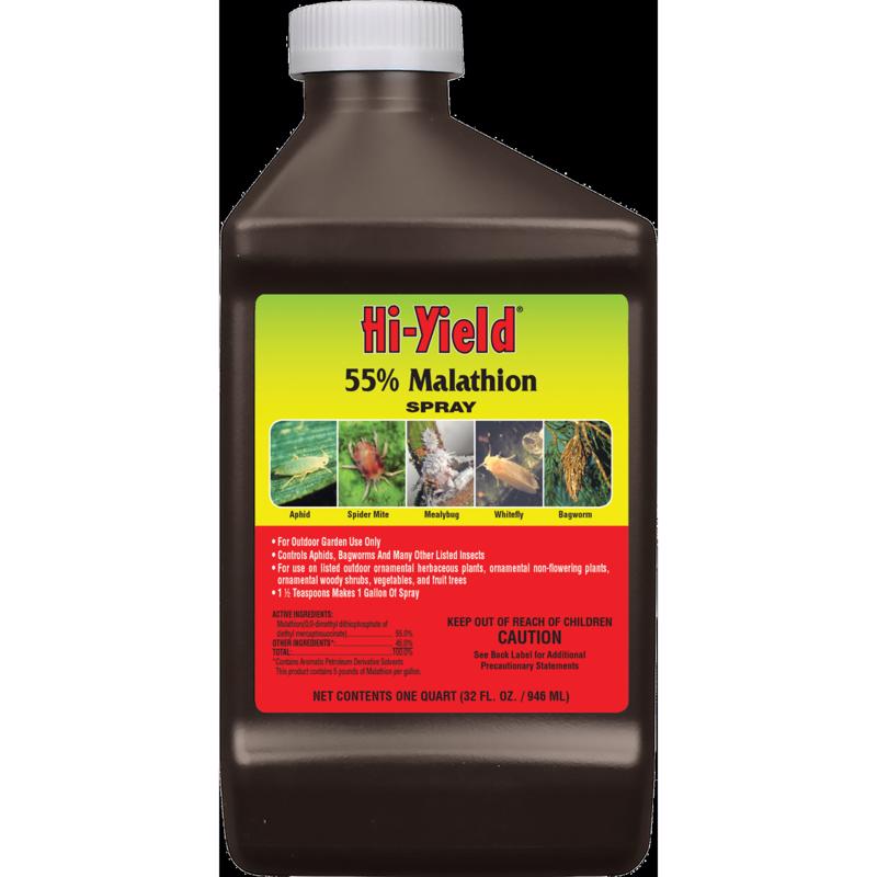 Hi-Yield 55% Malathion Spray Insect Killer Liquid Concentrate 32 oz ...