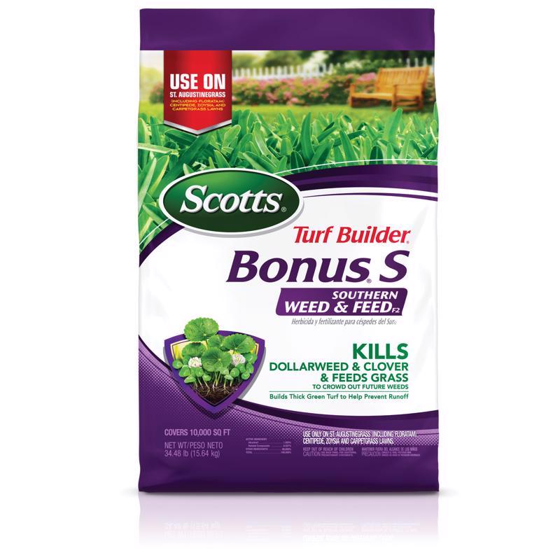 Scotts Turf Builder Bonus S Weed & Feed Lawn Fertilizer For Multiple G ...