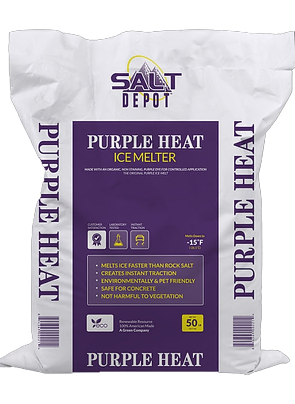 Salt Depot PH50 PURPLE HEAT Purple Heat Ice Melt, Crystalline, Purple ...