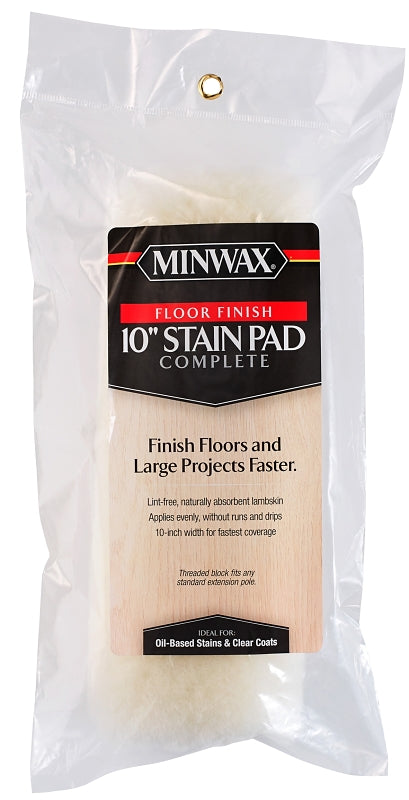 Minwax 427106100 Floor Stain Pad, 10 in L Pad, 6-1/2 in W Pad ...