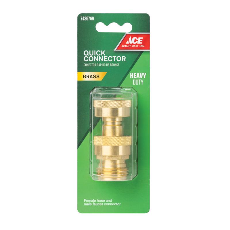 Ace 3/4 in. Brass Threaded Male/Female Quick Connector Faucet Set ...