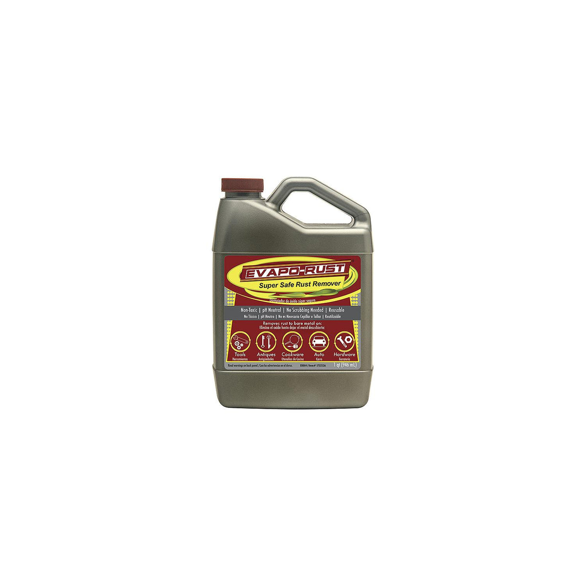 CRC 1752536 Evapo-Rust Super Safe Rust Remover, 32 oz., MLAN77-1752536 ...