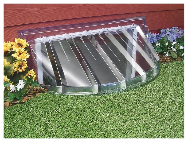 Maccourt W4217-1 Window Well Cover, 17 in L, 42 in W, Plastic, Pack of ...