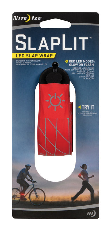 Nite Ize SlapLit Nylon LED Slap Wrap Red, MACE8498933, SLP2-10-R3 ...
