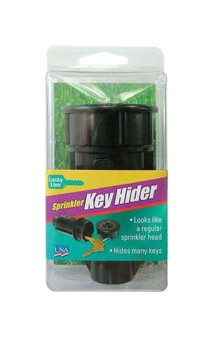 Lucky Line Sprinkler 3-5/8 in. D Plastic Black Key Hider – Mrosupreme.com