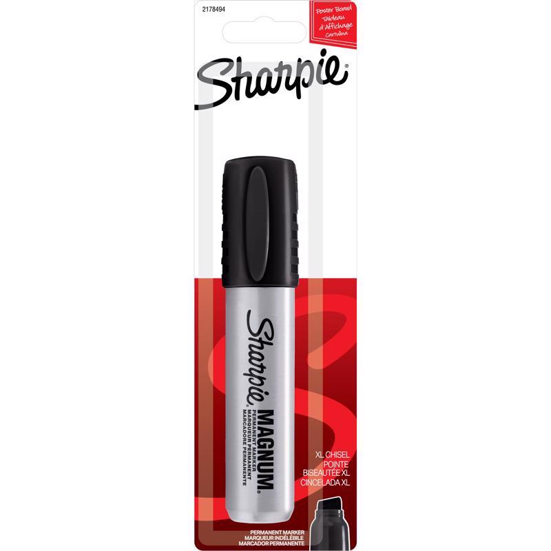 Sharpie Magnum Black Chisel Tip Permanent Marker 1 pk – Mrosupreme.com