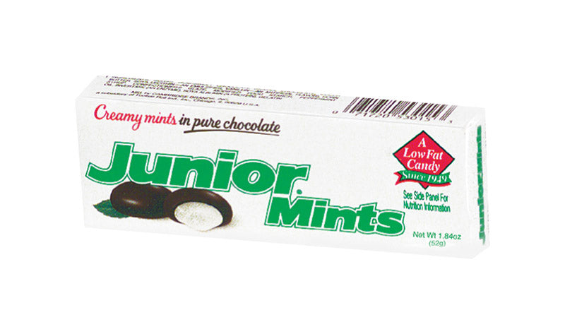 Junior Mints Chocolate, Mint Candy 1.84 oz, Pack of 24, MACE9061300 ...