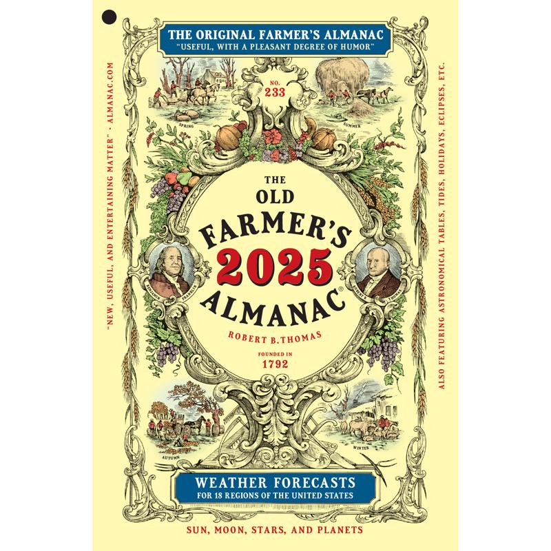 The Old Farmer's Almanac Yankee Publishing 2026 Almanac Reference Book ...