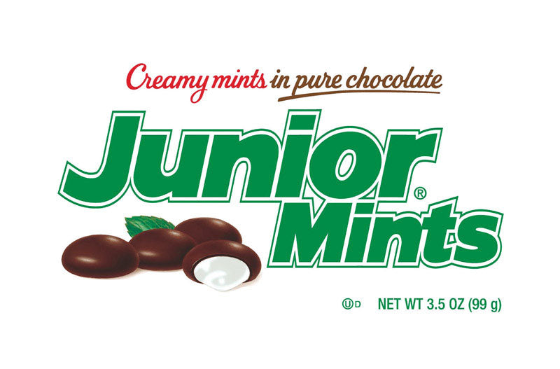 Junior Mints Chocolate, Mint Candy 3.5 oz, Pack of 12, MACE9285008 ...