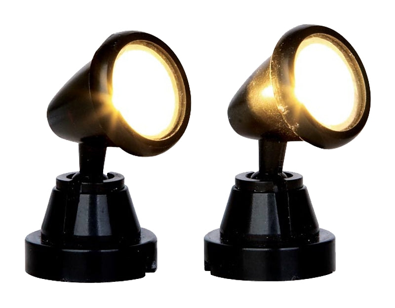 Lemax 44756 Round Spotlight Set, 50 mA, 4.5 VDC, LED Lamp, Bright White ...