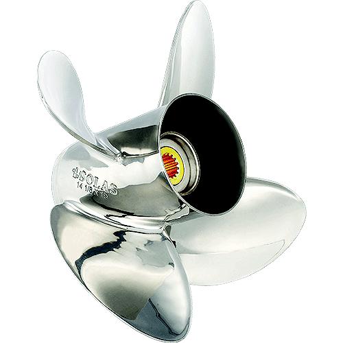 Solas 1553-145-15 HR Titan Stainless Steel 4-Blade Propeller For Mercu ...