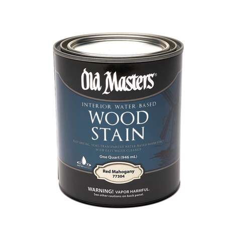 Old Masters Semi-Transparent Red Mahogany Water-Based Latex Wood Stain ...