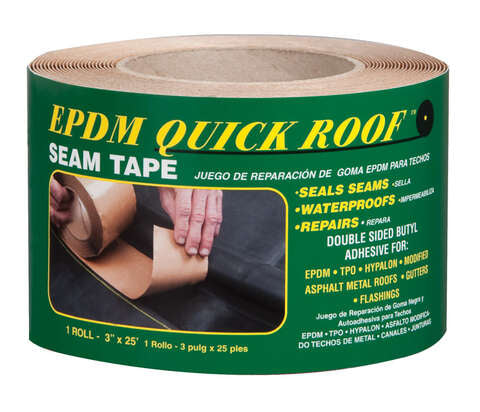 Quick Roof 3 in. W X 25 ft. L Tape Roof Seam Tape Black – Mrosupreme.com